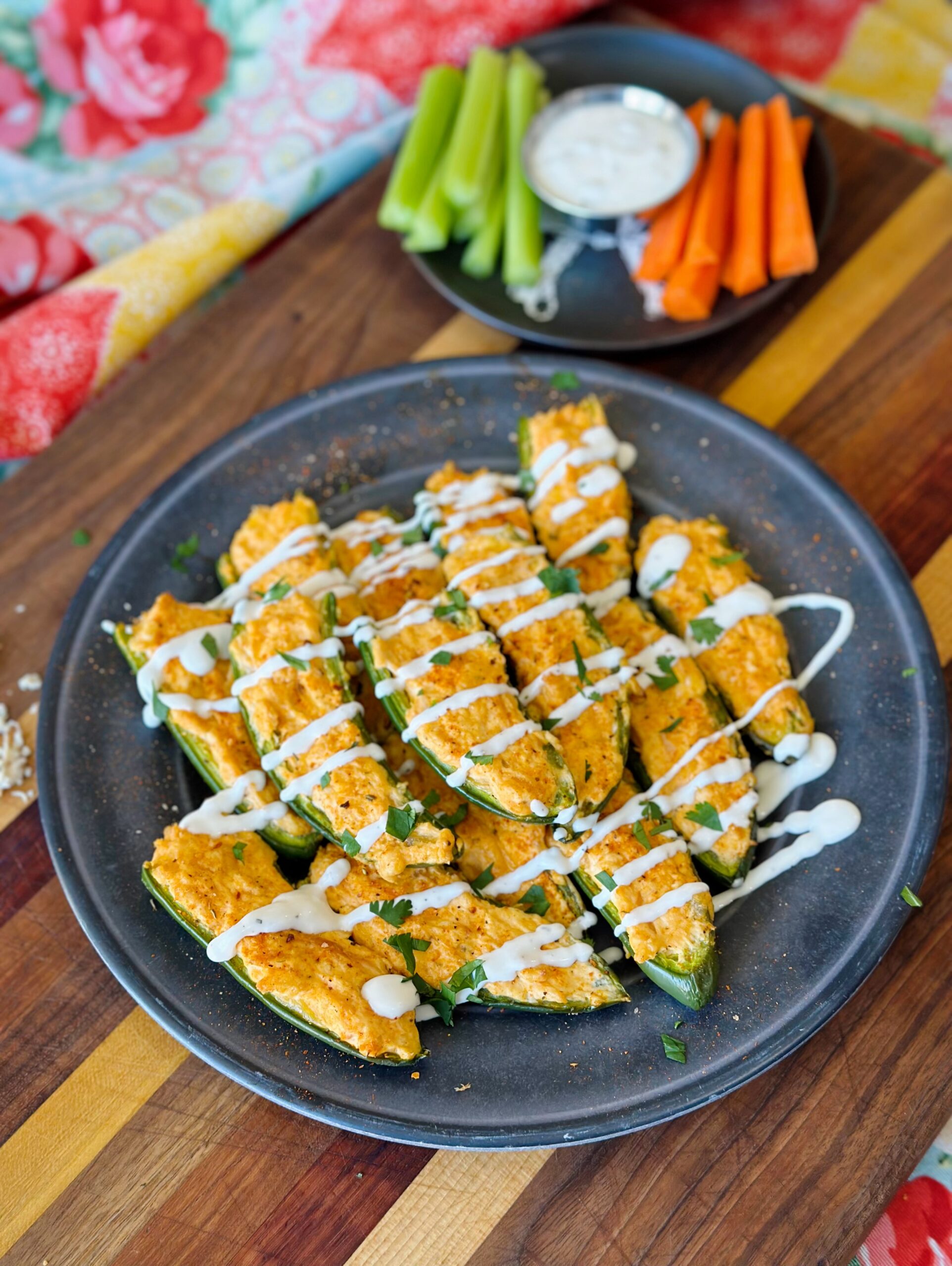 Buffalo Chicken Jalapeño Poppers | Learning To Smoke